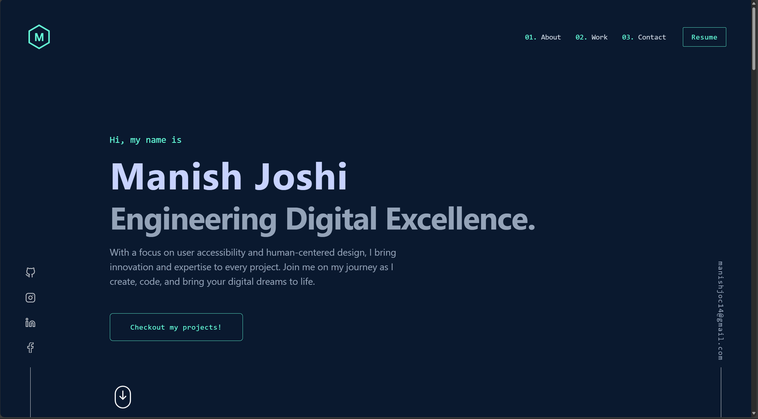 Manish Joshi - Web Developer Portfolio